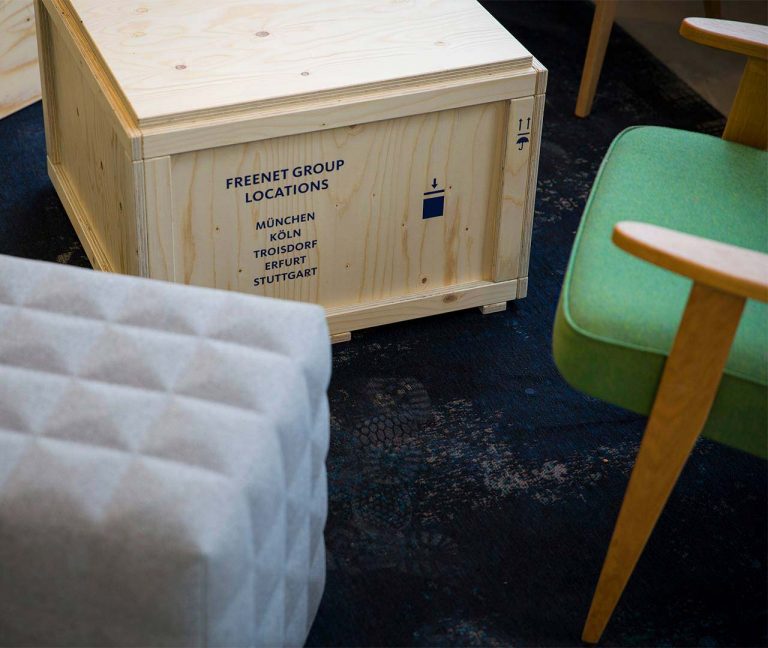 Office design for freenet: Training centre Campus Hamburg