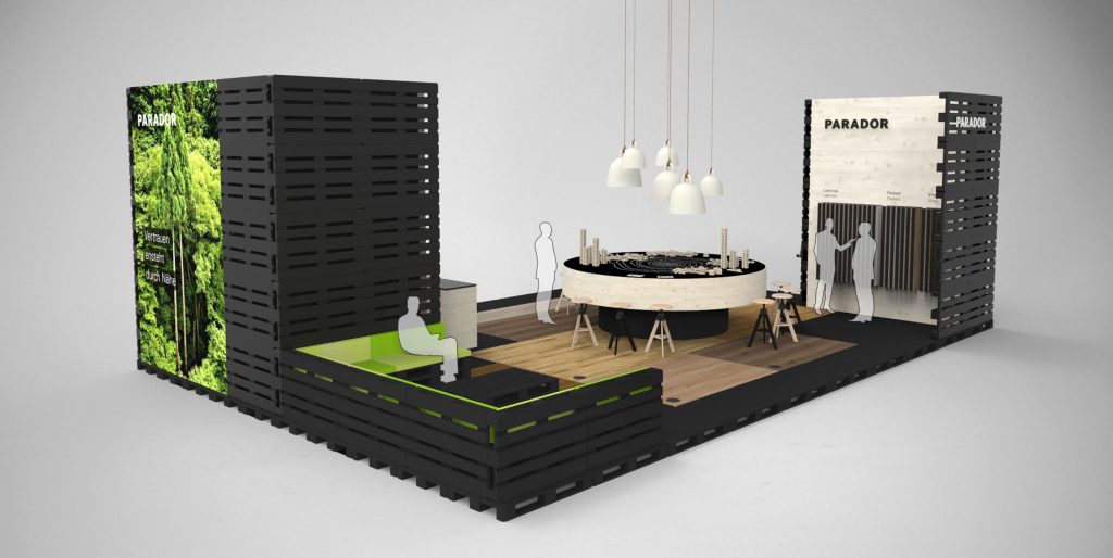 Parador trade fair stands: Design by Preussisch Portugal