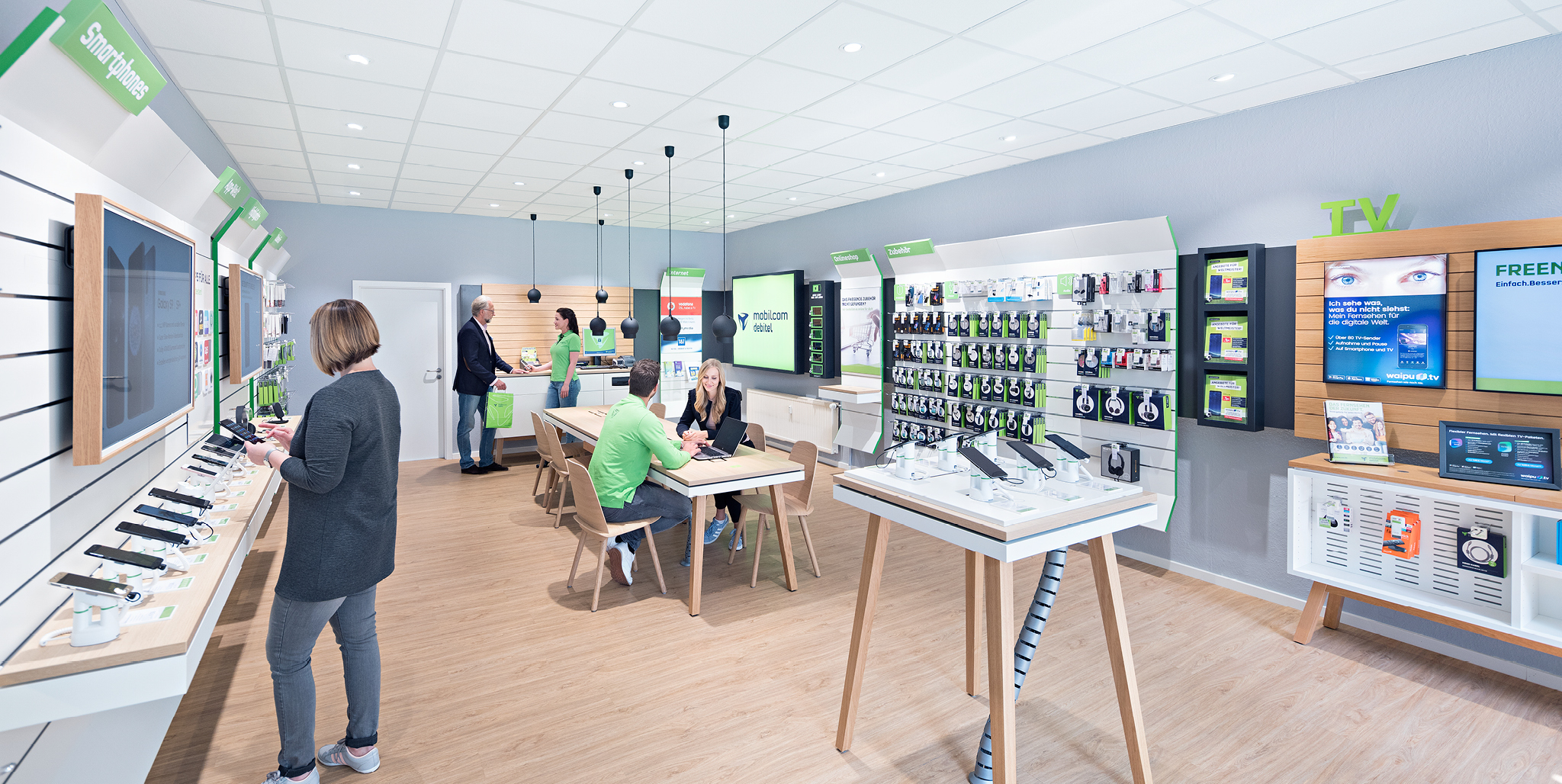 Modulare Shopgestaltung für mobilcom-debitel von Preussisch Portugal