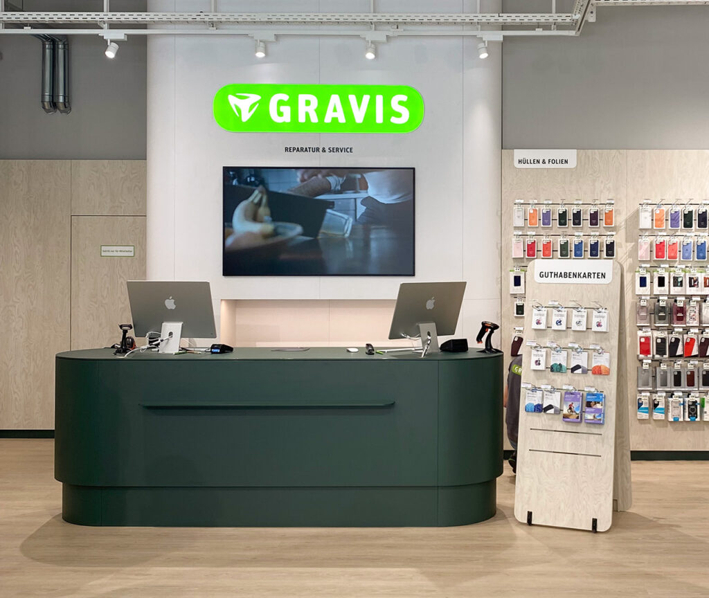 Store-Konzept für Gravis: Design von Preussisch Portugal